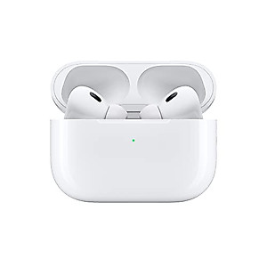Apple AirPods Pro (2nd Generation) Wireless Earbuds, Up to 2X More Active Noise Cancelling, Adaptive Transparency, Personalized Spatial Audio, MagSafe Charging Case, Bluetooth Headphones for iPhone