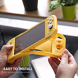 Silicone Grip Case for Nintendo Switch lite (Yellow)