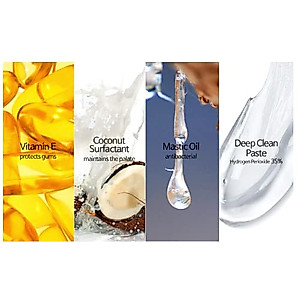 2PC Natural Whitening Toothpaste for Sensitive Teeth (3.52 fl oz) - Removes Coffee Stains, 99% Organic Ingredients, No Artificial Color, No SLS, No Gluten (New Aqua Mint)