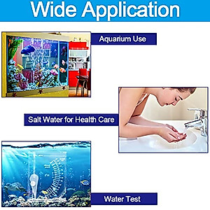 Abnaok Salinity Tester, Sea Specific Gravity Test for Fish Tank Pond Water Saltwater Freshwater, Accurate Automatic Hydrometer