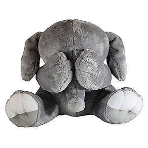 Cutest I'm Sorry Gift for Her & Him - Shy Baby Elephant - Embarrassed Adorable Super Soft Stuffed Animal Plush Toy - Unique Cute Forgive Me Apology Gift for Kids and Adults - Gray