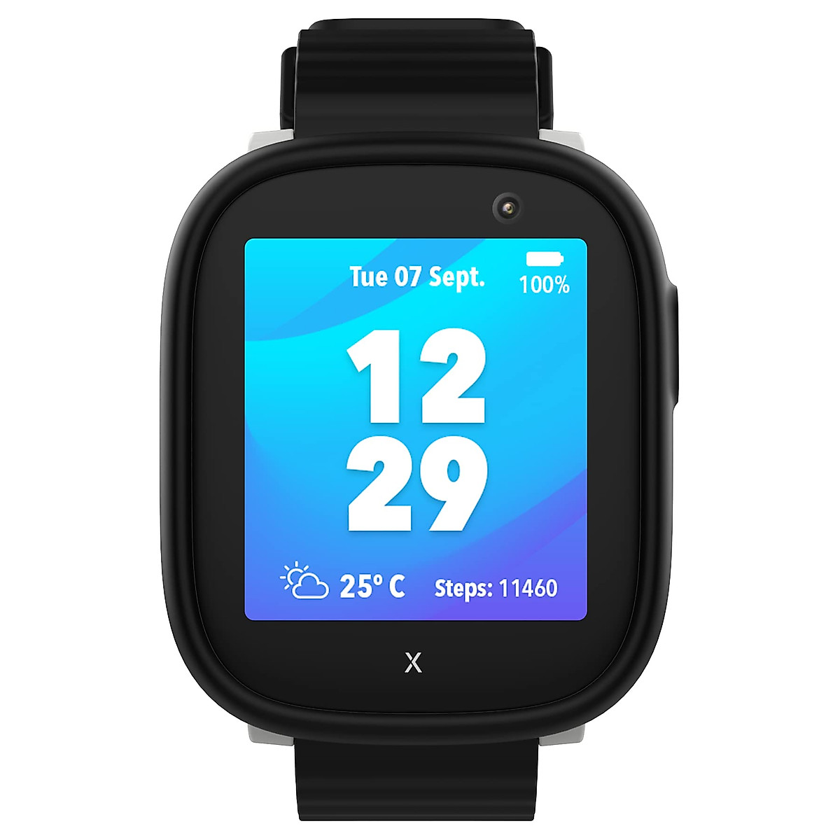XPLORA X6 Play - Watch Phone for Children (4G) - Calls, Messages, Kids School Mode, SOS Function, GPS Location, Camera and Pedometer – (Subscription Required) (Black)