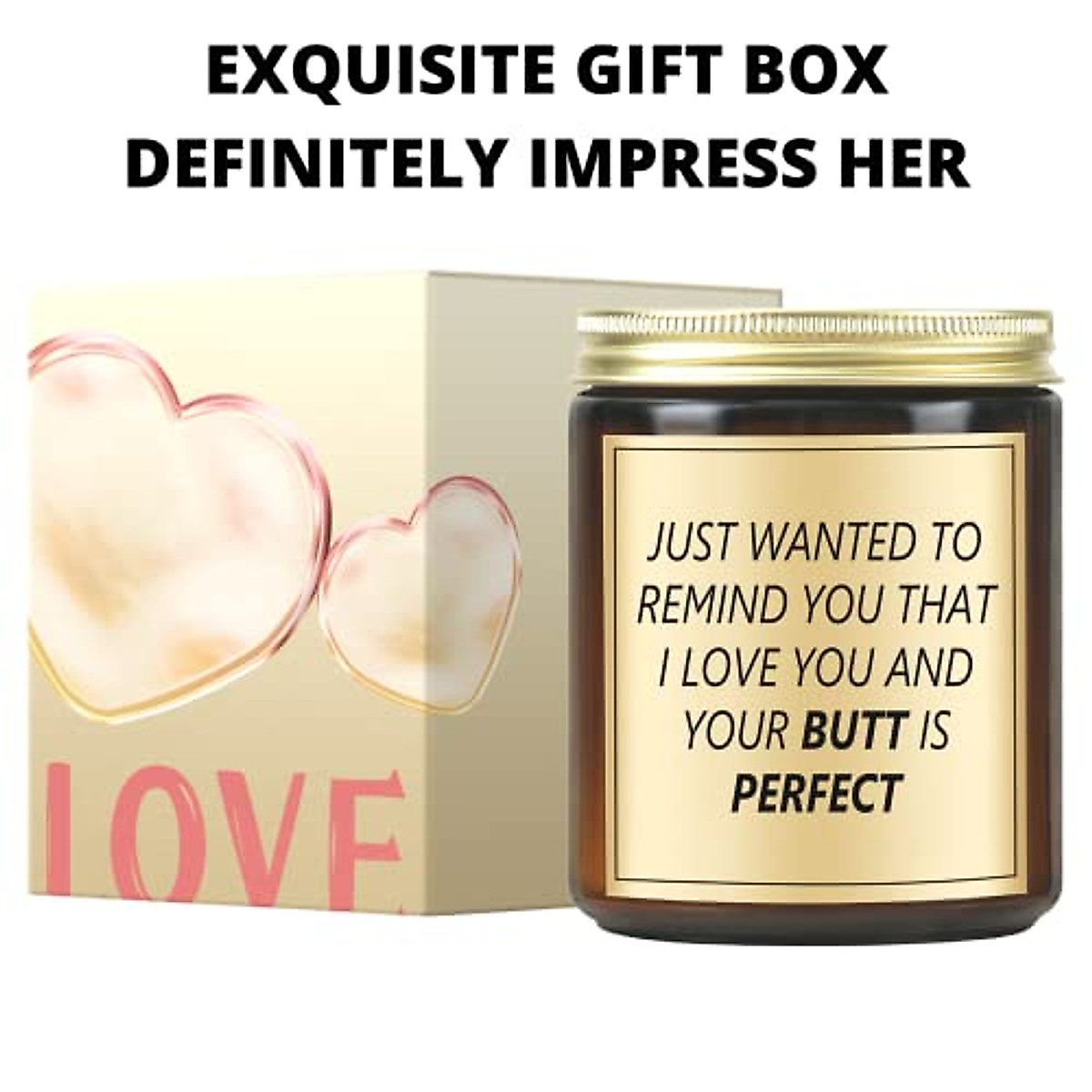 Romantic Gifts for Her - Gifts for Girlfriend, Gifts for Wife, I Love You Gifts for Her, Wife Gifts, Girlfriend Gifts, Funny Romantic Anniversary, Valentines Day Gifts, Lavender Scented Candle