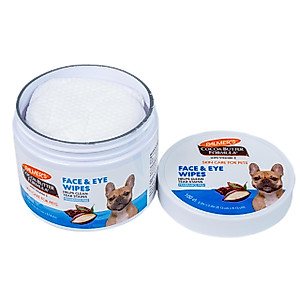 Palmer's for Pets Palmer's for Pets Facial Cleansing Pads with Cocoa Butter 100ct; Small Face Wipes for Dogs with Vitamin E and Cocoa Butter, Dog Eye Cleaning Wipes