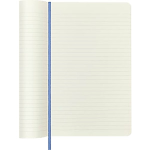 Moleskine Classic Notebook, Soft Cover, Large (5" x 8.25") Ruled/Lined, Hydrangea Blue, 192 Pages