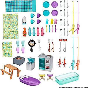 Barbie Camper Playset, 3-In-1 Dreamcamper with Pool and 50 Accessories, Transforms Into Truck, Boat and House (Amazon Exclusive)