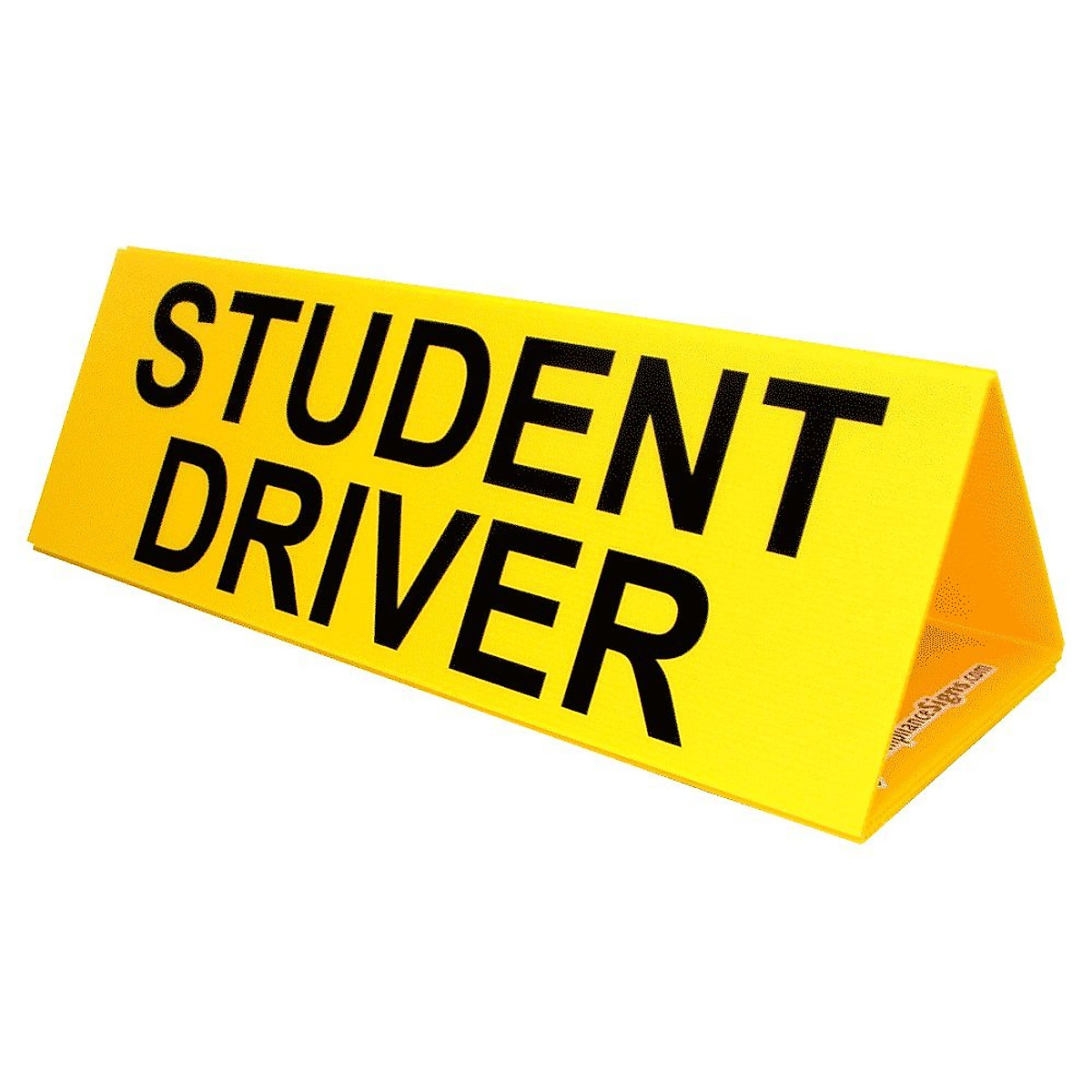 ComplianceSigns.com Student Driver Car Topper Sign, 30x10 in. Corrugated Plastic for Transportation, Made in USA