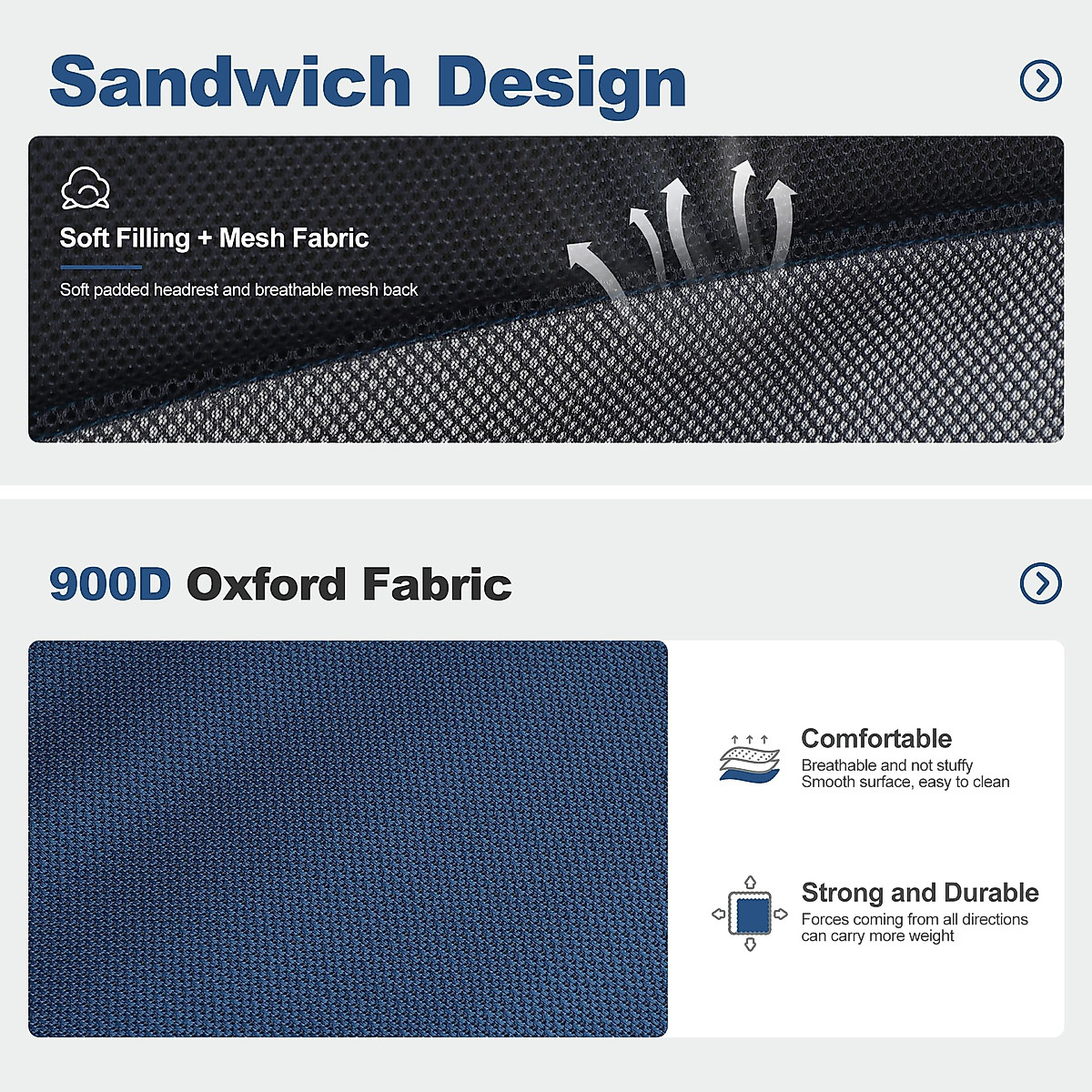 LET'S CAMP Oversized Folding Director Chair Outdoor Heavy Duty Camping Chair with Side Table and Cooler Bag for Picnic, Hiking, Fishing, Supports 350LBS