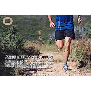 Ankle Brace Compression Sleeve for Men & Women (1 Pair) - Best Ankle Support Foot Braces for Pain Relief, Injury Recovery, Swelling, Sprain, Achilles Tendon Support, Plantar Fasciitis Socks