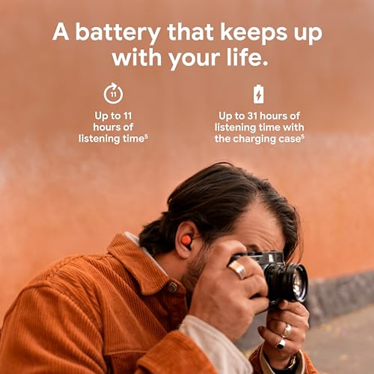 Google Pixel Buds Pro - Noise Canceling Earbuds - Up to 31 Hour Battery Life with Charging Case[2] - Bluetooth Headphones - Compatible with Android - Porcelain