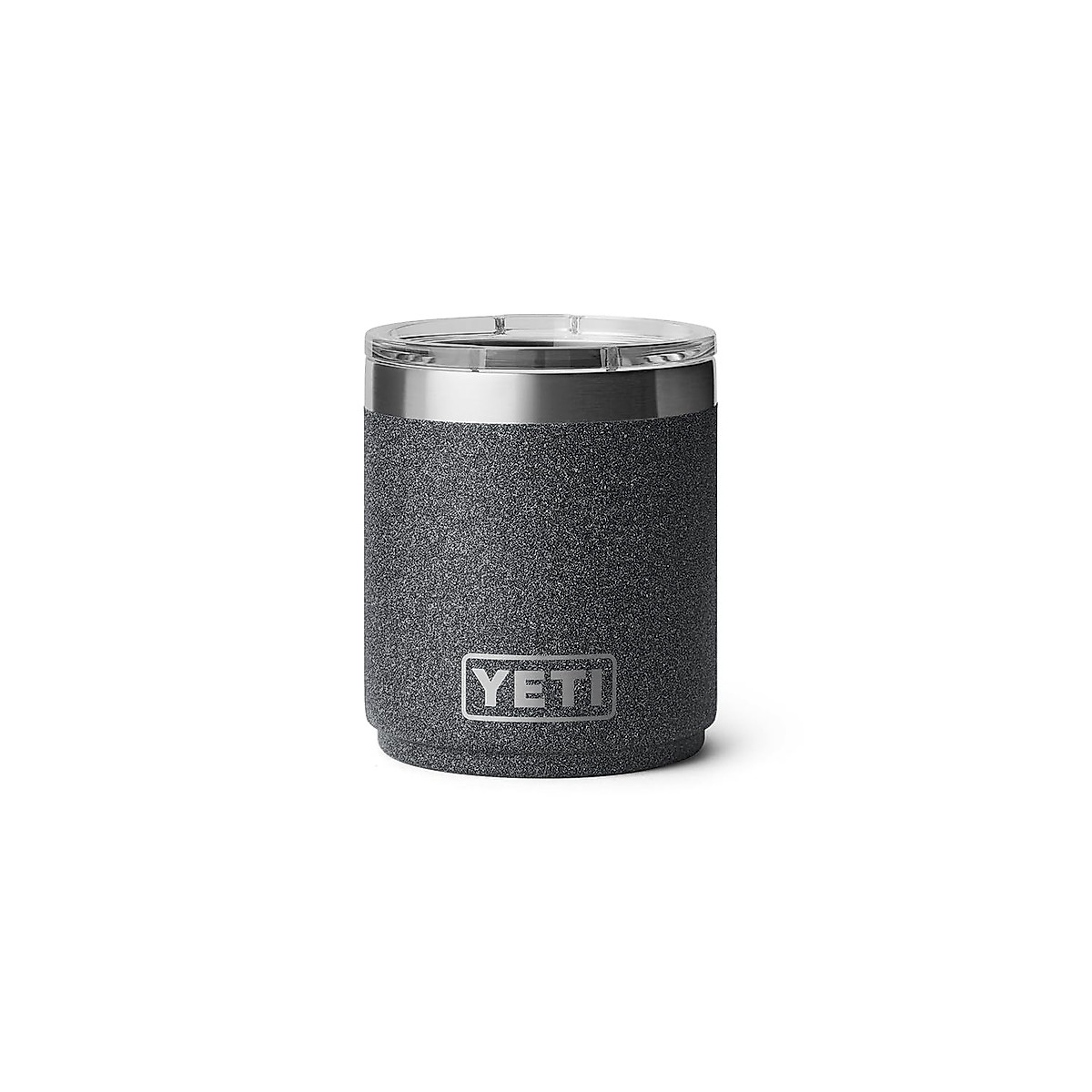 YETI Rambler 10 oz Stackable Lowball 2.0, Vacuum Insulated, Stainless Steel with MagSlider Lid, Black Stone