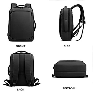 Womleys Laptop Backpack, 15.6 Inch Water Resistant Travel Business Backpack for Men Women,College School Bookbags Daypack (2#Black)
