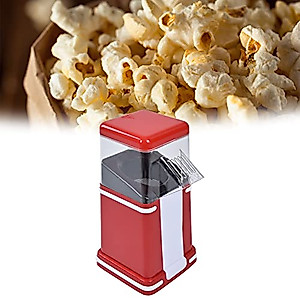 Jauarta Electric Popcorn Maker Hot Air Design Compact Structure 1200W Popcorn Popper Machine for Family Party (US Plug 110V)