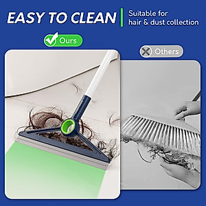 BOOMJOY Multifunction Magic Broom, Rubber Broom, Squeegee Broom for Floor, Silicone Broom for Pet Hair, Sweeping Water, Dust, Cleaning Window, Glass