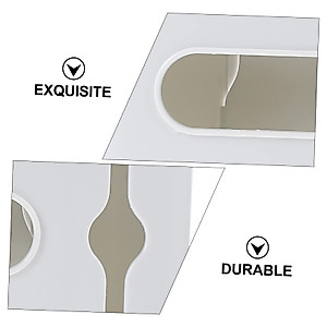 Housoutil 3 Pcs Box Garbage Bag Storage Box Wall Mount Shelf Food Wrap Dispenser Wall Garbage Bag Dispenser Plasticbag Holder Wall Mounted Shelves Car Mount Extractive Kitchen Paper White Pp