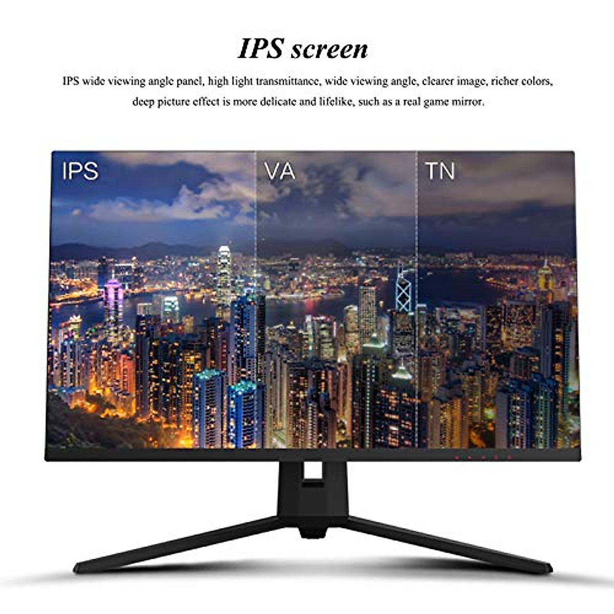 ZZYH 27 Inch IPS Monitor (1ms Response, FHD 1920 X 1080 at 144Hz, with DP, HDMI), Home Desktop Borderless Computer Screen, DCI-P3 Cinema Quality, Compatible with FreeSync&G-SYNC