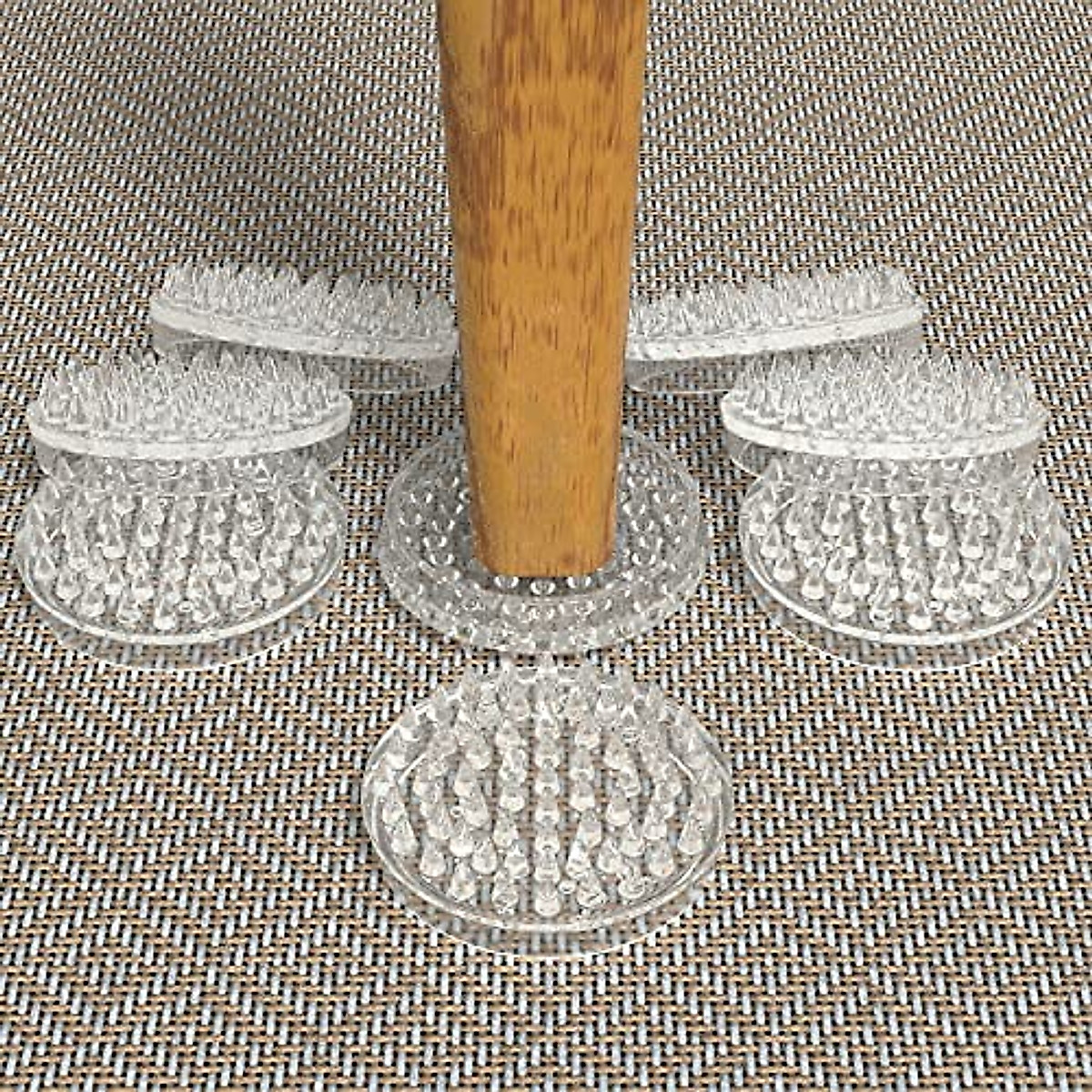 DIY Doctor Furniture Caster Cups - Furniture Coasters for Heavy Furniture - Carpet Protectors for Furniture Legs - Carpet Savers - 53 Spikes on Each Cup - Pack of 8