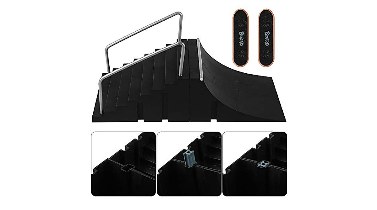 Skate Park Kit for Kids - Creative Fingerboard Ramp Set | ideallife