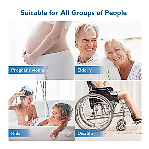 Decaura Anti Slip Shower Grab Bars, 18 inch Grab Bars for Bathtubs and Showers, Stainless Steel Safety Grab Bars for Handicap Disabled Elderly Senior Child Bathroom Shower Bath Handle 45 cm