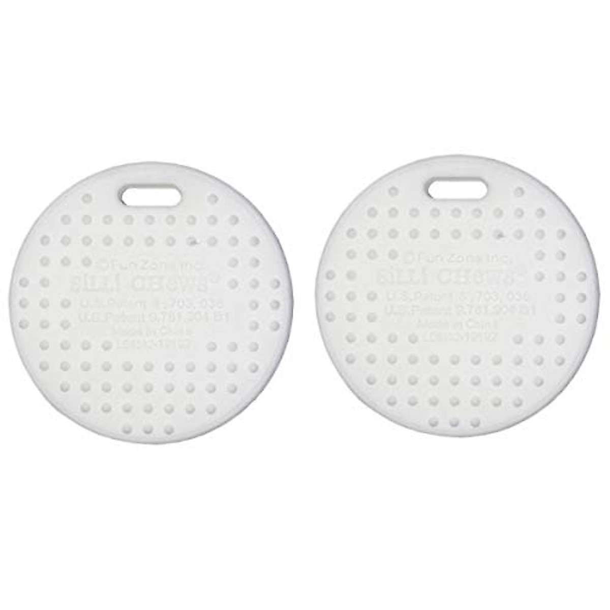 Silli Chews Teethers for Babies BPA Free - Silicone Baseball and Soccer Ball Baby Teether Toys 2" Sports Teething Gift Set