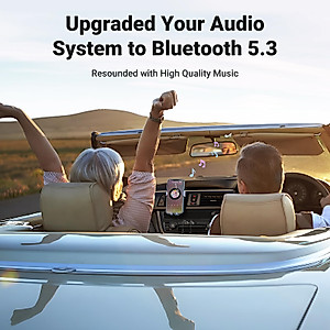 UGREEN Bluetooth 5.3 Adapter for Car Aux Input - Receiver with Built-in Mic for Hands-Free Calls, Compatible with Car Speaker and Home Audio
