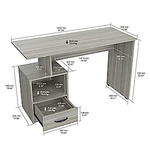 Inval Writing Desk, Smoke Oak