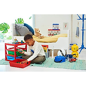 Room Copenhagen LEGO 3-Drawer Storage Rack System, 13-2/3 x 12-3/4 x 15 In, Blue