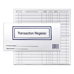Checkbook Registers for Personal Checkbook, Transactions Ledgers, Pack of 10, 2022-2023-2024