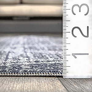 nuLOOM Roberge Diamonds Indoor/Outdoor Area Rug, 8' Square, Blue