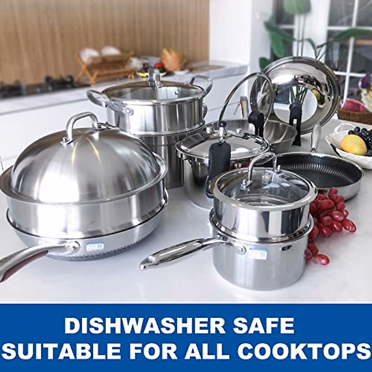 HZIB Saucepan,Two Side Spouts for Easy Pour,Ergonomic Handle, Multipurpose Sauce Pan with Lid, Yukihira Sauce pan,Pots Use for Home Kitchen or Restaurant - 2 Quart