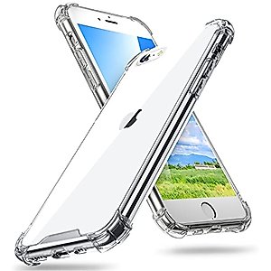 ORIbox ORIbox Case Compatible with iPhone SE Case 2022/2020, Compatible with iPhone 7/8 Case, Polycarbonate with 4 Corners Shockproof Protection Clear