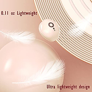 Xmenha Beige Smallest Invisible Hidden Earbuds Small for Work Wireless Bluetooth Micro Mini Tiny Sleep Earbuds for Small Ears Noise Cancelling Ear Buds Sleepping Buds Invisible Earbud Small Cute