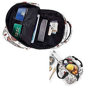 SANyom Anime Backpack Cartoon Cute Travel Backpack Notebook Backpack Set 3 Pieces Unisex