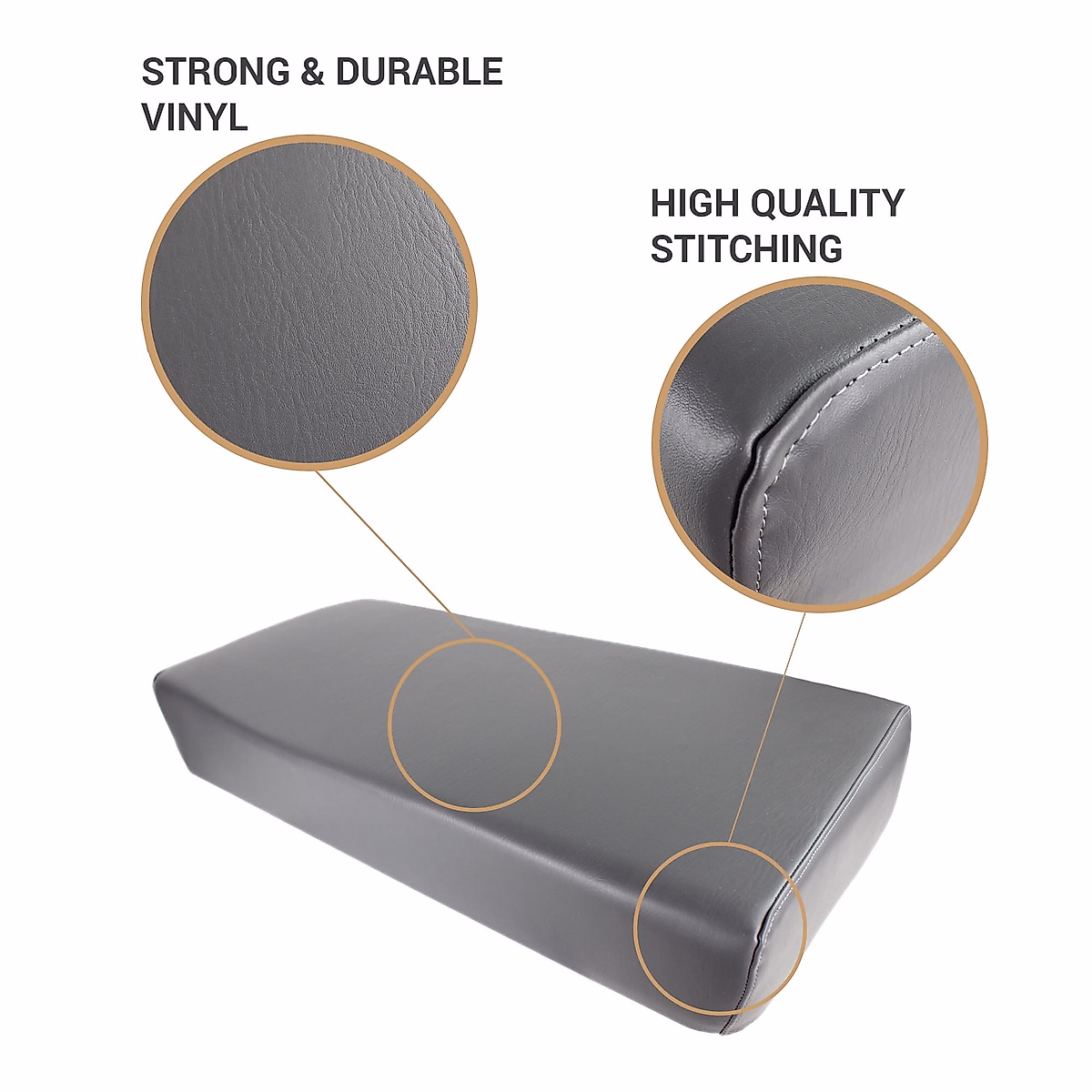 Eparts, Inc. E-53001-1822-PA Gray Seat Bottom Cushion for Kawasaki Mule 550 & 520 (2007 & Prior)