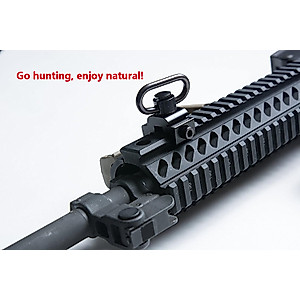 Xage QD Sling Swivel Mount - with Base Rail Mounted Push Button (Sling Attachment for Picatinny/Weaver)