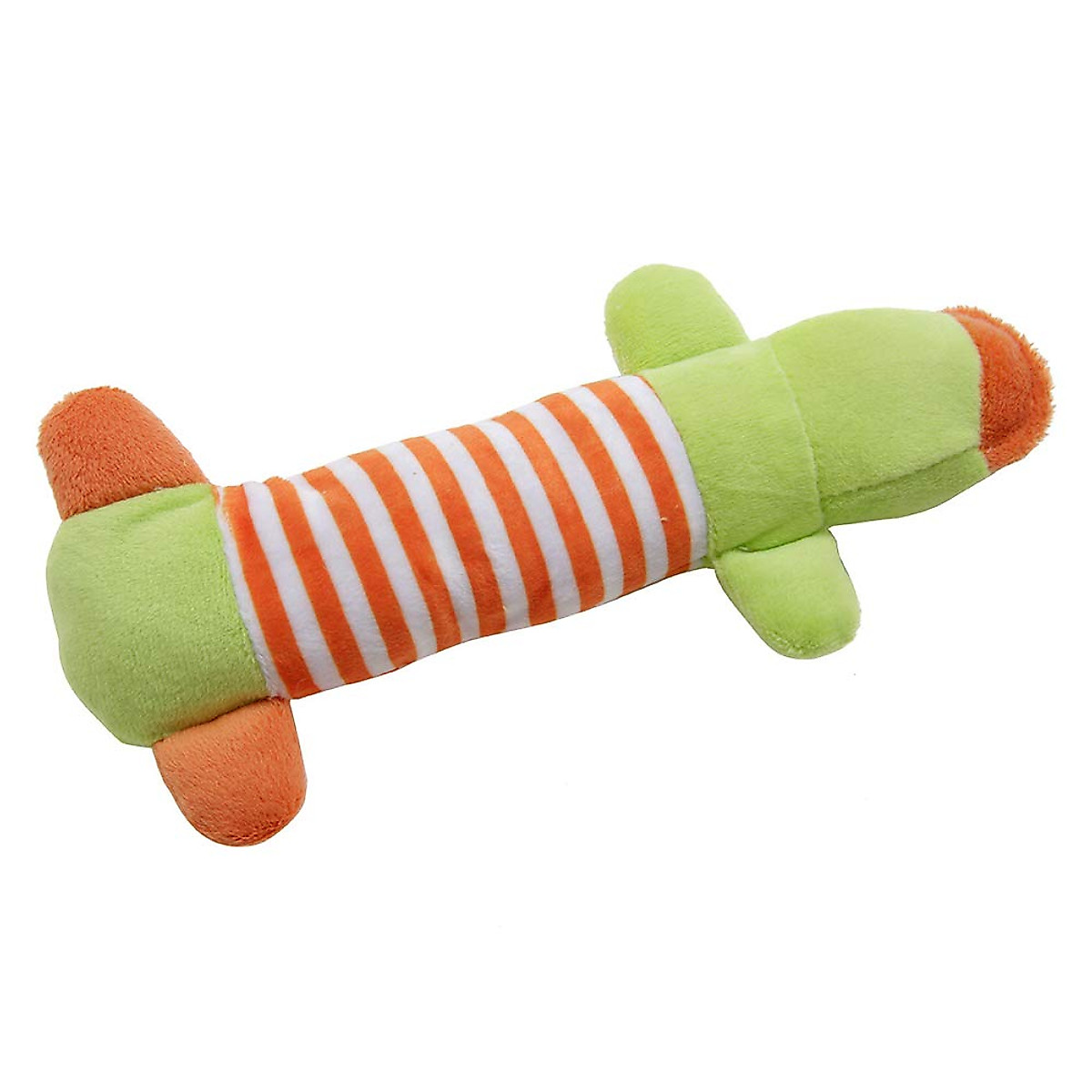 N/ hionre Sound Squeaky Interactive Toys for Pets, Cute Duck Plush Doll Molar Chew Bite-Resistant Toy for Pet Dog Cats Green