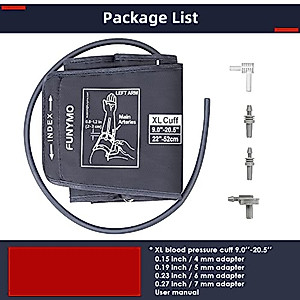 Extra Large Blood Pressure Cuff Arm, 9.0''-20.5'' Extra XL Replacement Cuff Compatible with All Omron Blood Pressure Machine (BP Machine Not Included)