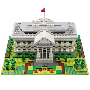Architecture Set The White House 2021PCS Model Building Kit Micro Building Blocks 3D Puzzle Toys for Adults and Kids