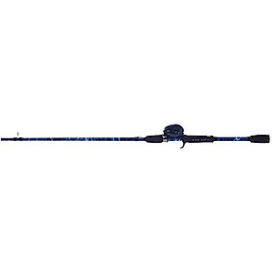 Abu Garcia Aqua Max Low Profile Baitcast Reel and Fishing Rod Combo Multi, LP - 7' - Medium Heavy - 1pc