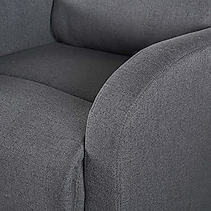 Christopher Knight Home Gaius Classic Fabric Recliner, Charcoal / Black