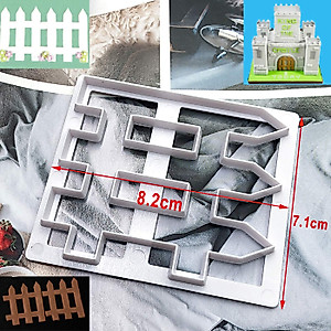 Markeny 10 Pack Cake Fondant Embossing Mold Balloon Cloud Fence Cookie Cutters Biscuit Moulds for Sugarcraft Fondant Baking Mold Cupcake Decorating