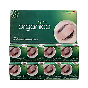 ORGANICA 40 Spool x 300m Organica Organic Cotton Eyebrow Threading Thread - India