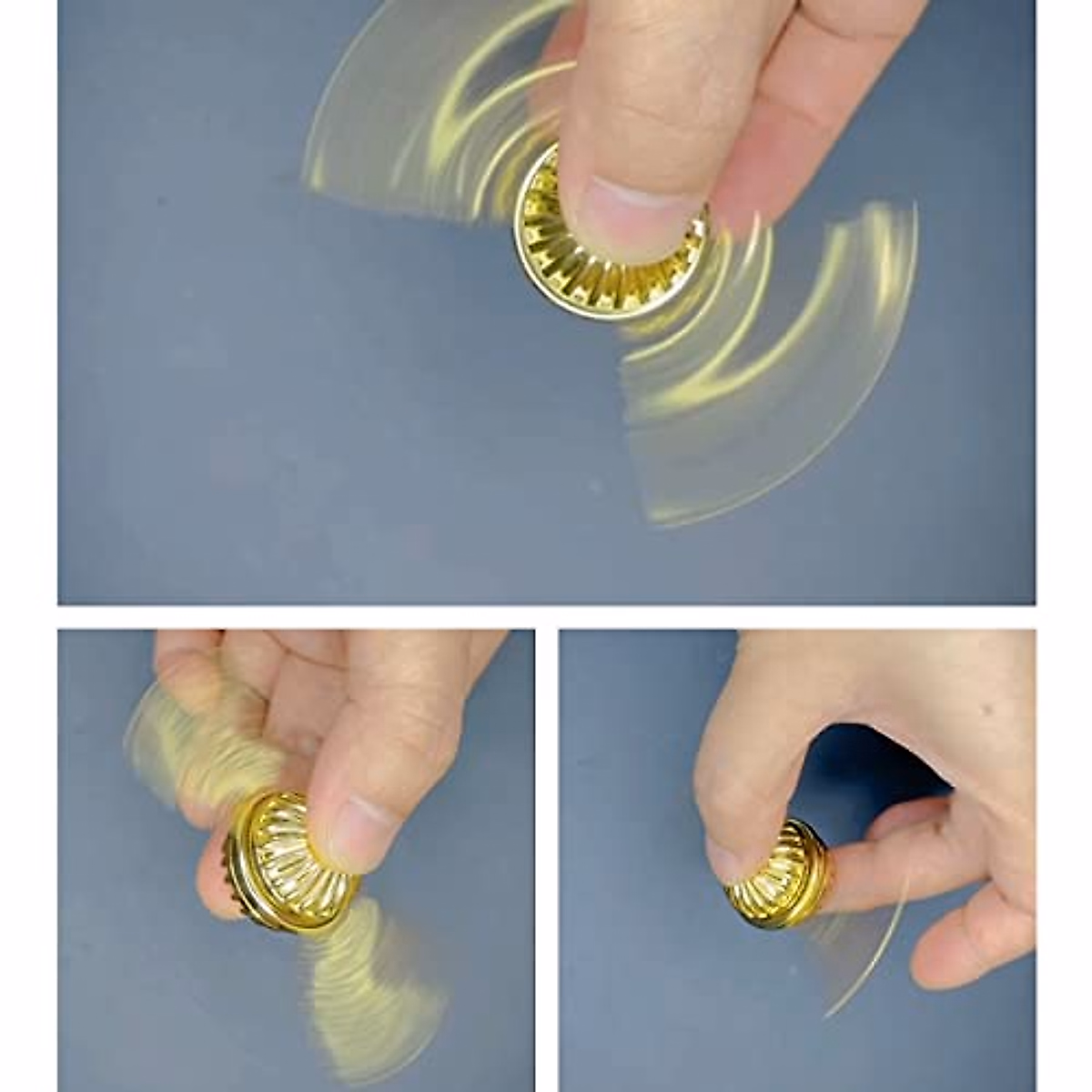 Fidget Hand Spinner Toys for Kids Adults,Gold Fidget Spinner Solid Metal Sphere Fidget for Fans of The Medieval Magical World,Hand Finger Spinning Toy Stress Relief for Kids and Adults (Gold)