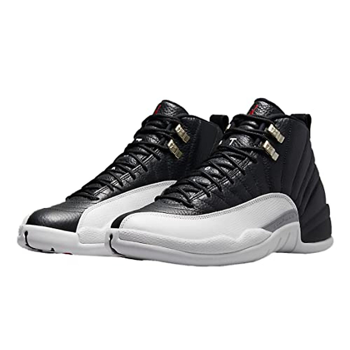 Nike Mens Air Jordan 12 Retro Sneaker, Adult, Black/Varsity Red-White, 9.5 M US