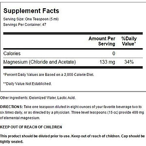 Magnesium Solution 8 Fl Oz Liquid