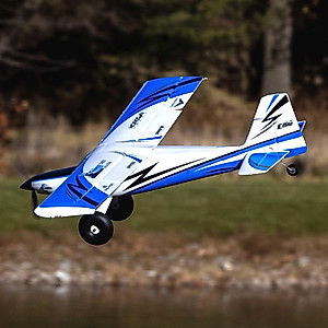 E-flite RC Airplane UMX Turbo Timber Evolution BNF Basic Transmitter Battery and Charger Not Included with AS3X and SAFE EFLU8950 Airplanes B&F Electric