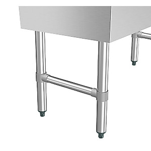 KoolMore 38 in. Three-Compartment Commercial Bar Sink with 3 in. Backsplash and Faucet, NSF Certified in Stainless Steel (SBR3B38-320)