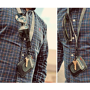 POCKT Cool Neck Lanyard for Keys, Wallets and ID Badge Holders, Key Chain Holder for Men and Women | Bloom