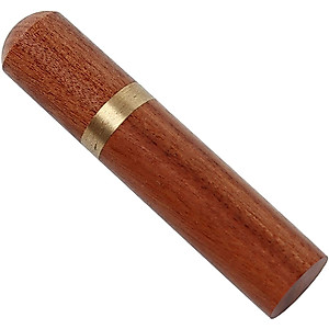 Generic Wooden Needle Case Leather Stitching Needles Holder Hand Sewing Needles Storage Tube for Storing Handmade Sewing Embroidery Needle Accessories