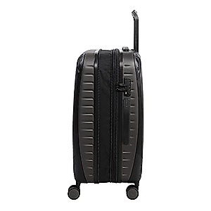 it luggage Lineal 32" Hardside Checked 8 Wheel Expandable Spinner, Dark Grey